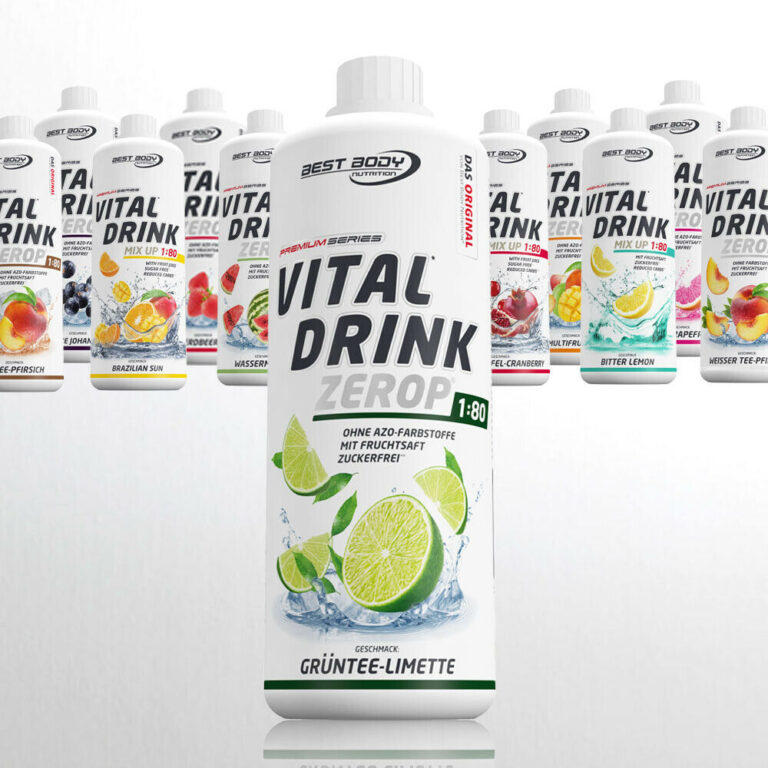 Best Body Nutrition Vital Drink Getränkekonzentrat 5 x 1000 ml 1:80 mit ...