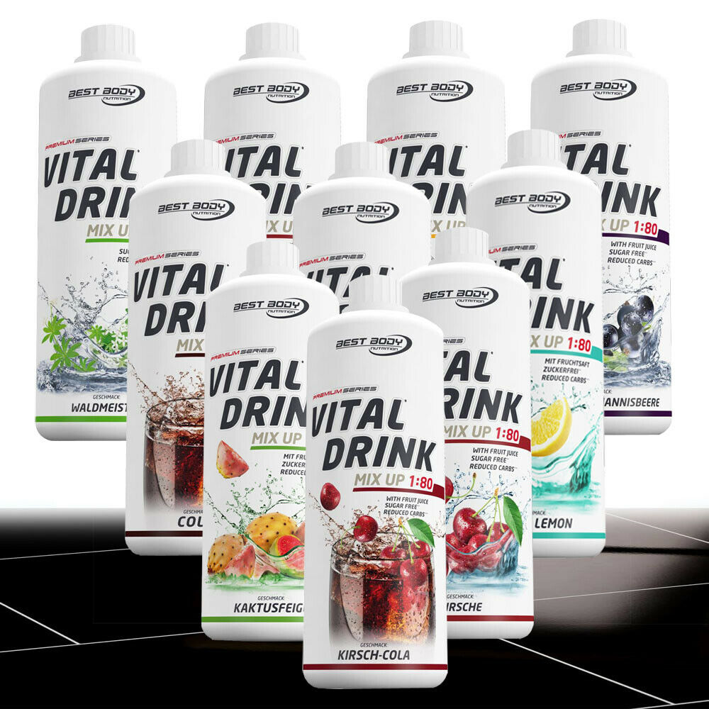 Best Body Nutrition Low Carb Vital Drink Getränkekonzentrat 1:80 10 x ...